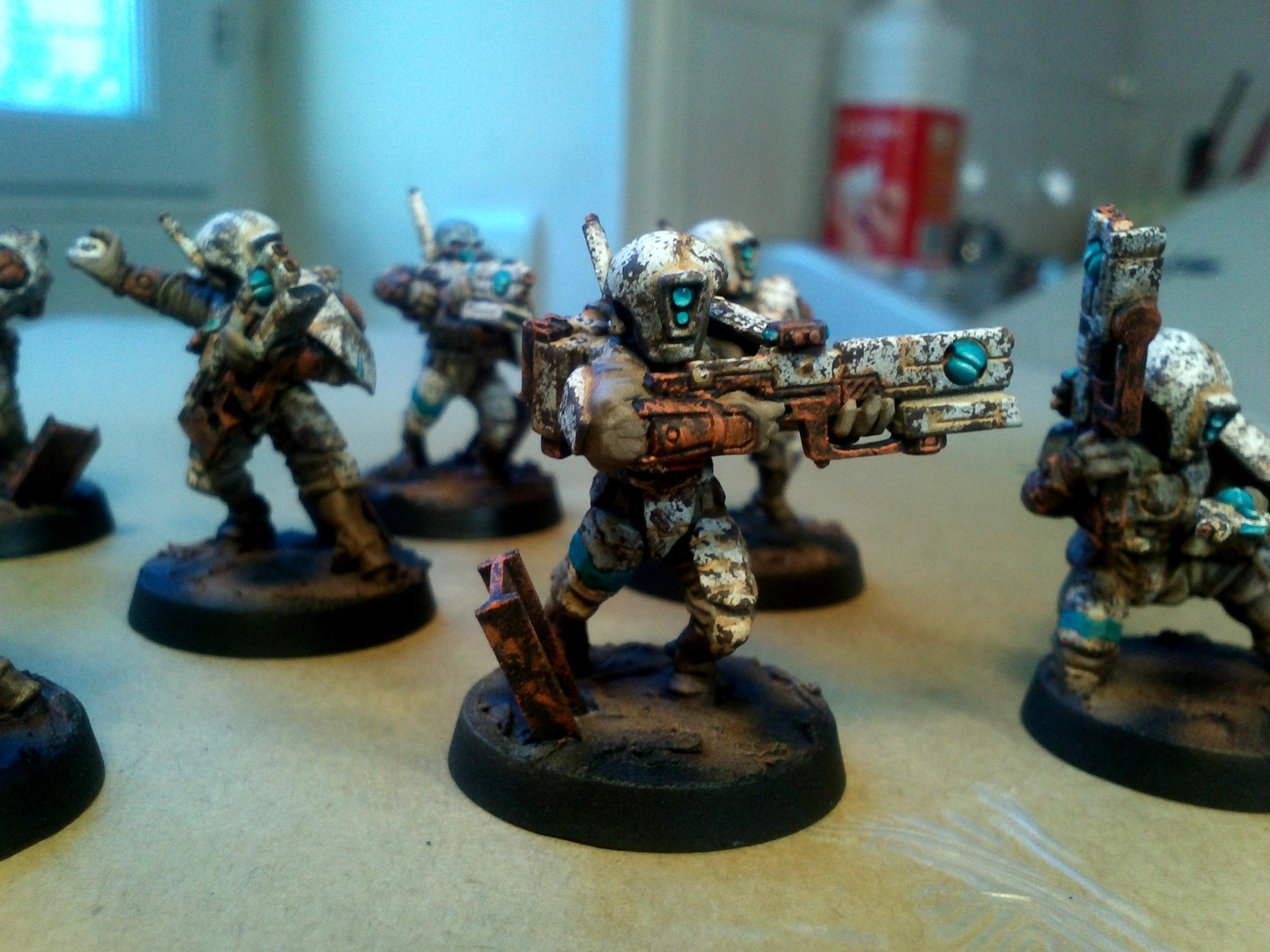 Fire Warriors Tau Warhammer 40 000 First Tau Fire Warrior Squad